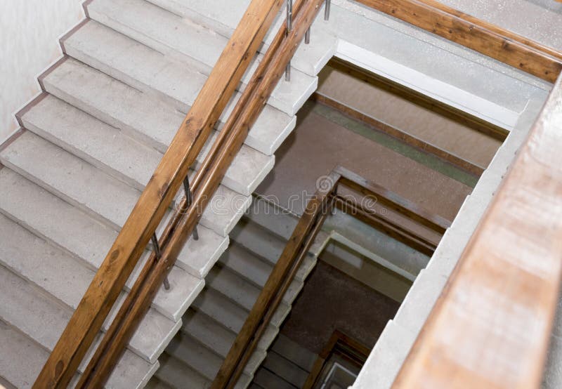 Stairs, Railings. Inside the Building. Structure. Stock Image - Image ...