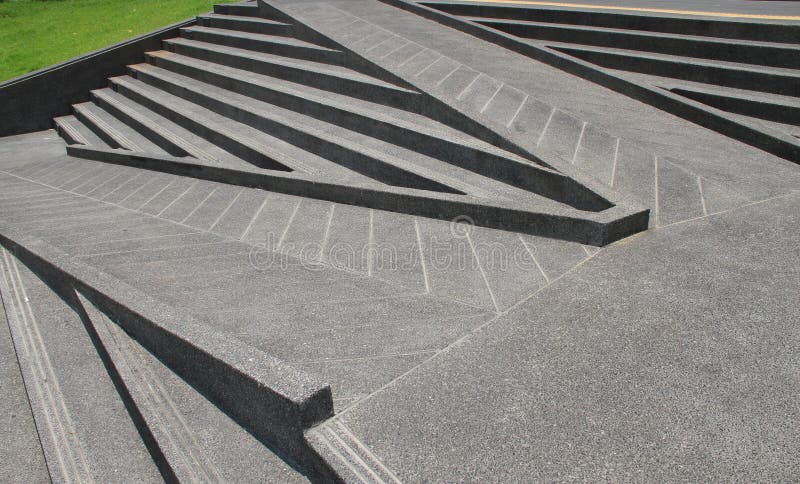 Stairs and Ramps Made from Cements. Stock Image - Image of cement ...