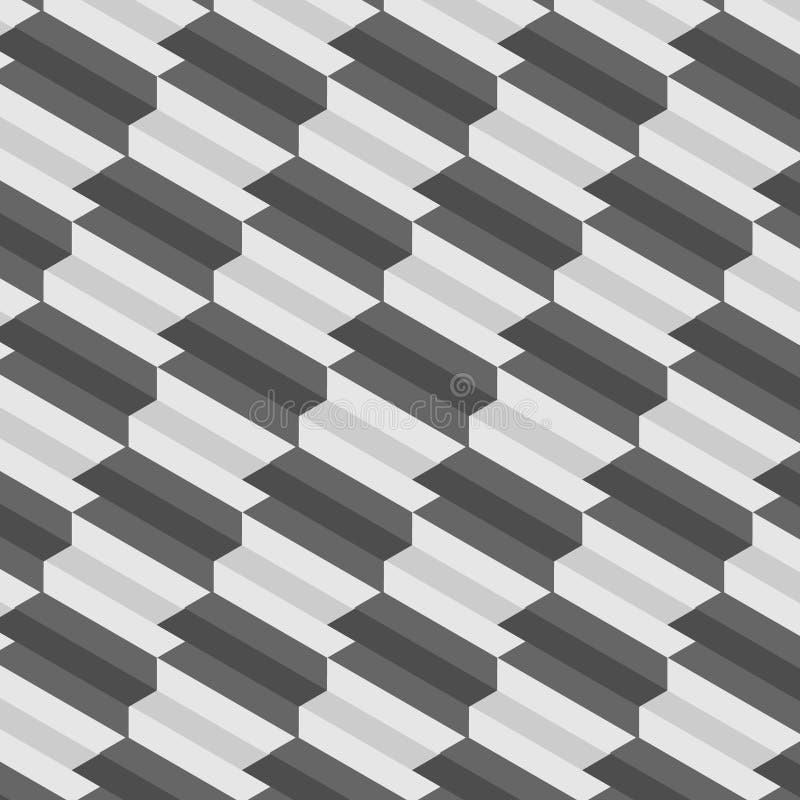 Stairs Repeating Pattern. Monochromatic Abstract Background Stock ...