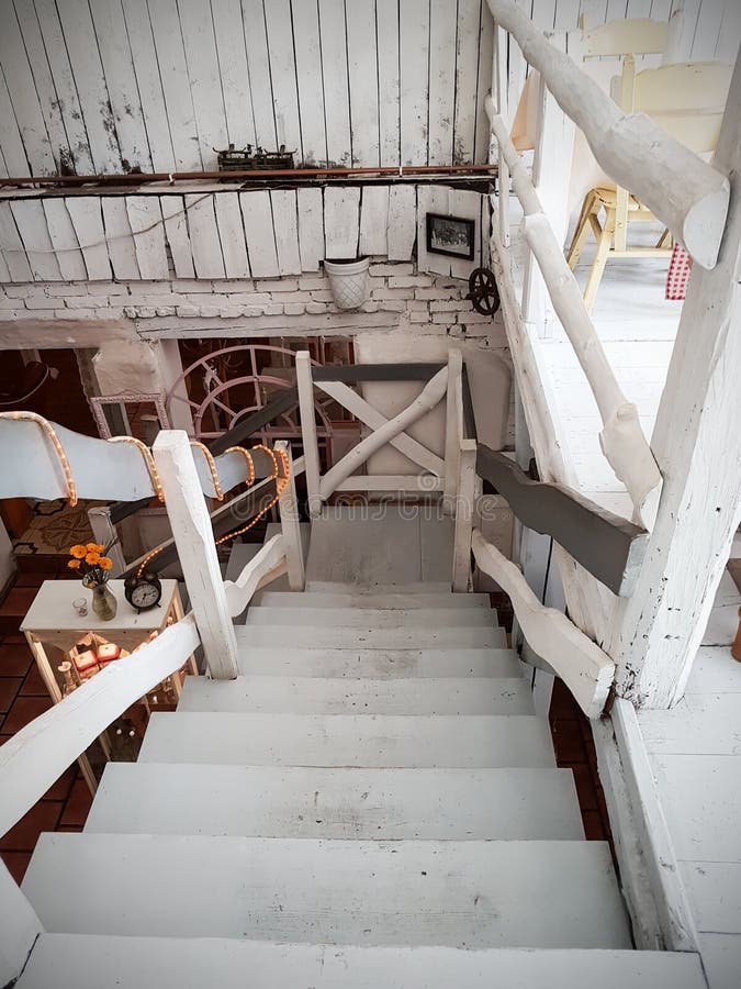 Stairs in a restaurant stock photo. Image of cool, style - 594080