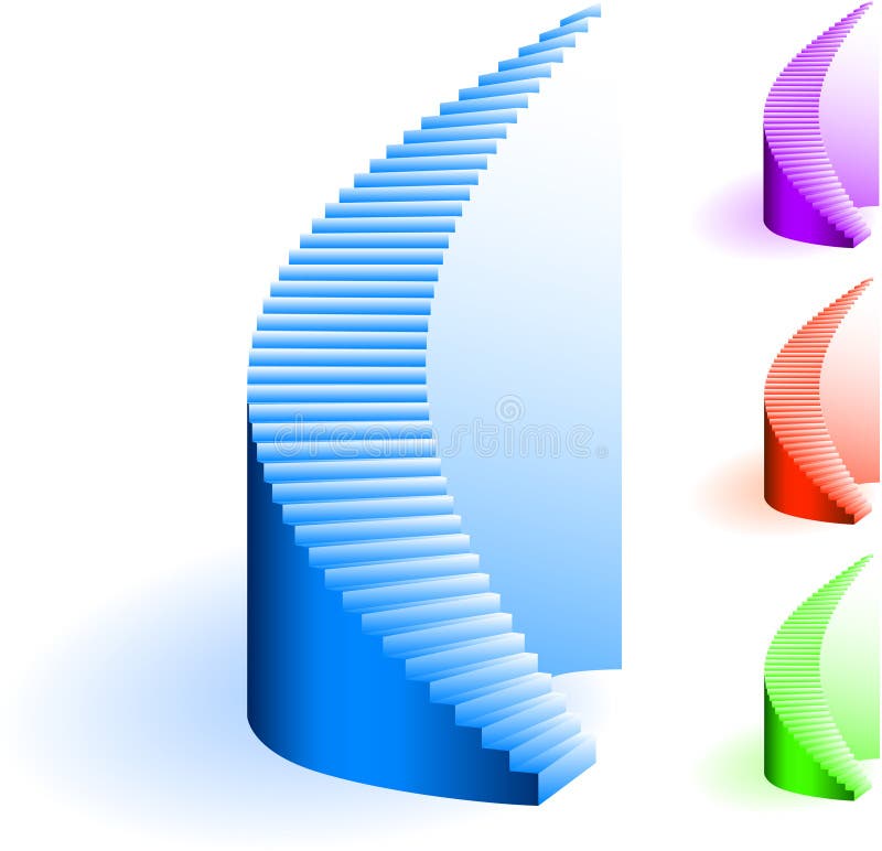 Stairs Set stock illustration. Illustration of curve - 36616433