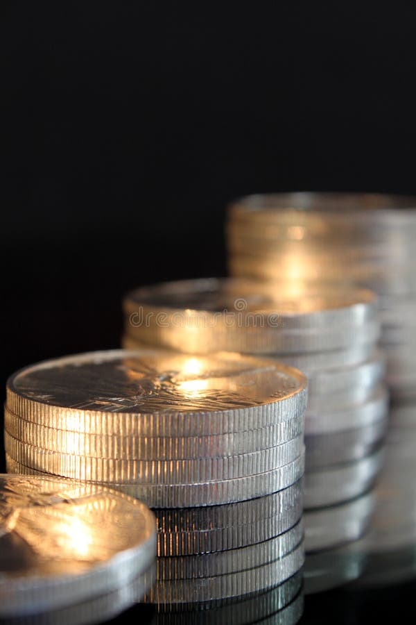 Silver coins background stock image. Image of commerce - 10938195