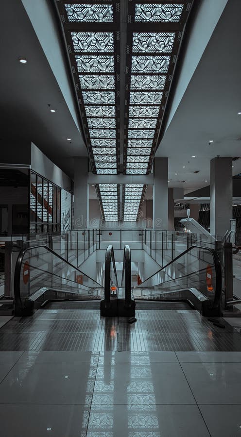 Stairs in Soetta Airport stock photo. Image of architecture - 265738716