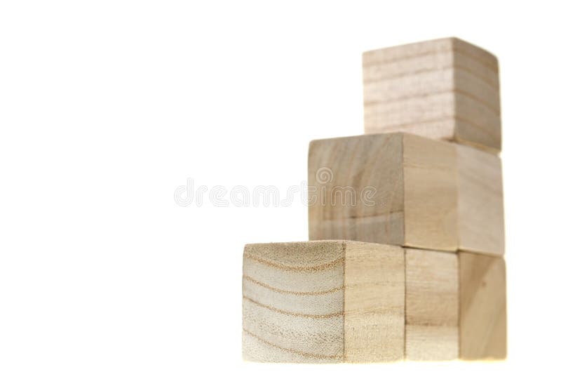 Stairs of square blocks. stock image. Image of education - 30040899