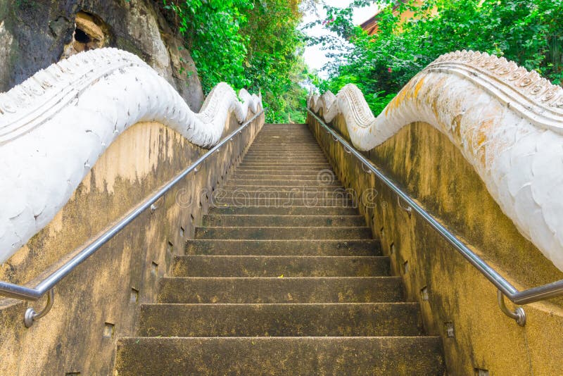 Long Stairs Statue In Thailand Stock Image - Image of bangkok ...