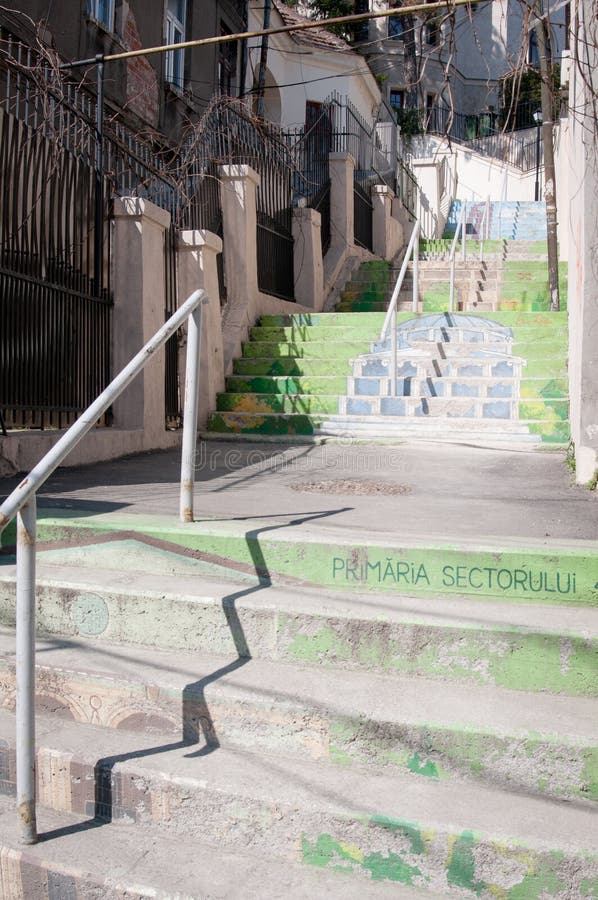 The only stairs street editorial photo. Image of exploration - 51943446