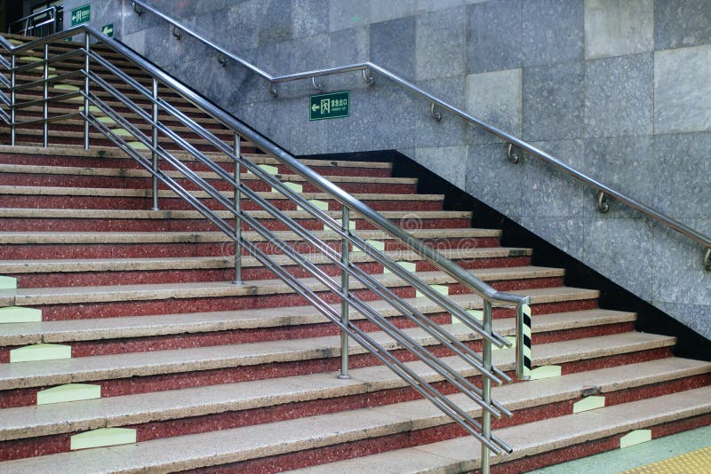 Stairs in subway station stock image. Image of corridor - 53293057