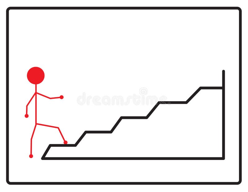 Stairs stock vector. Illustration of steps, pictogram - 45479343