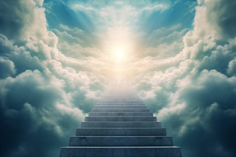 Stairs To Heaven and Human Soul Going To Heaven Visualization ...