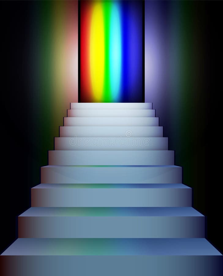 Rainbow Stairway Stock Illustrations – 135 Rainbow Stairway Stock ...