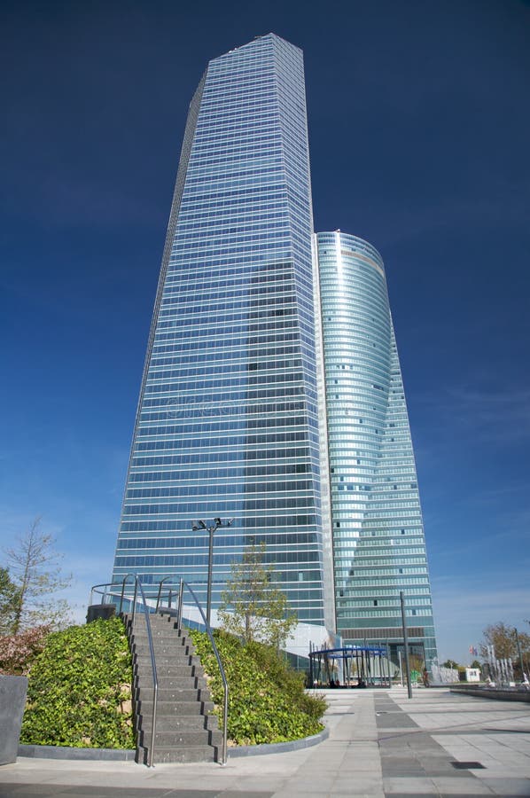 Stairs to skyscraper stock photo. Image of skyline, window - 12394510