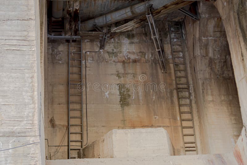 Stairs Under the Brigde Goes To Nowhere Stock Photo - Image of parallel ...