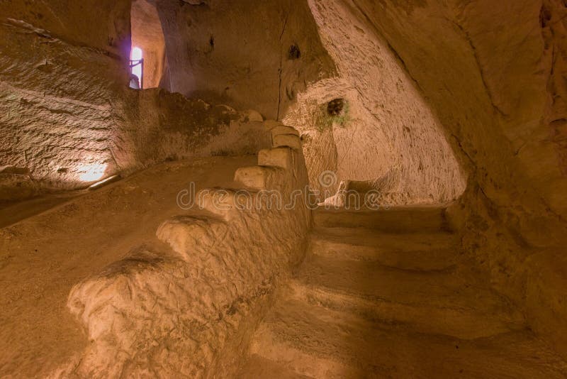 Stairs at Underground Caves, Beit Govrin, Israel Stock Photo - Image of ...