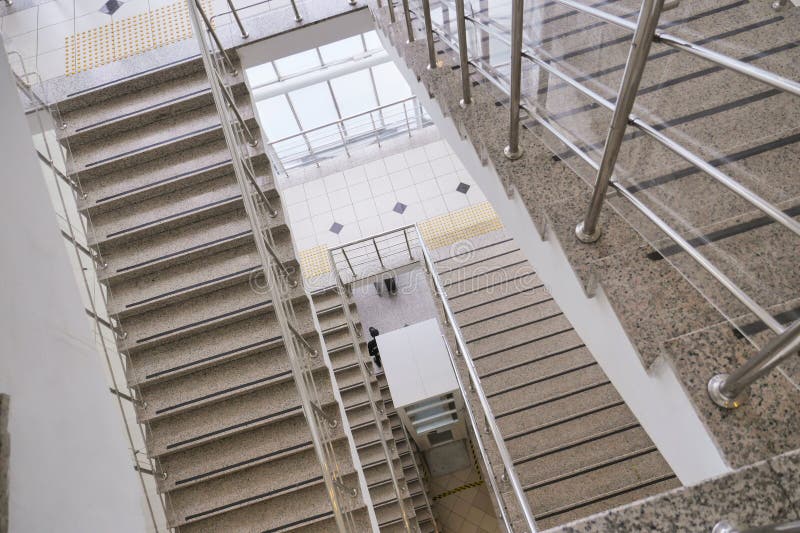 Stairs from Underground Upward in a Building Stock Photo - Image of ...
