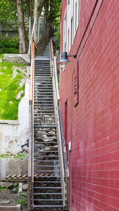 Stairs up Steep Hill stock photo. Image of mountain, stairway - 90873358