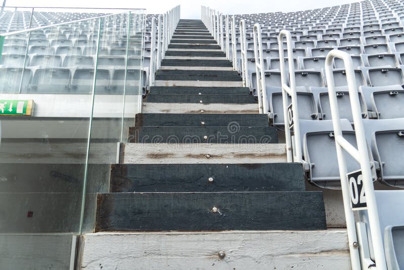Stairs Up, View from Below, Outdoors Stock Image - Image of escalator ...
