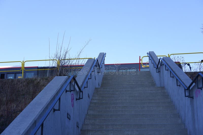 Stairs in a Urban Environment Stock Photo - Image of equipment, work ...