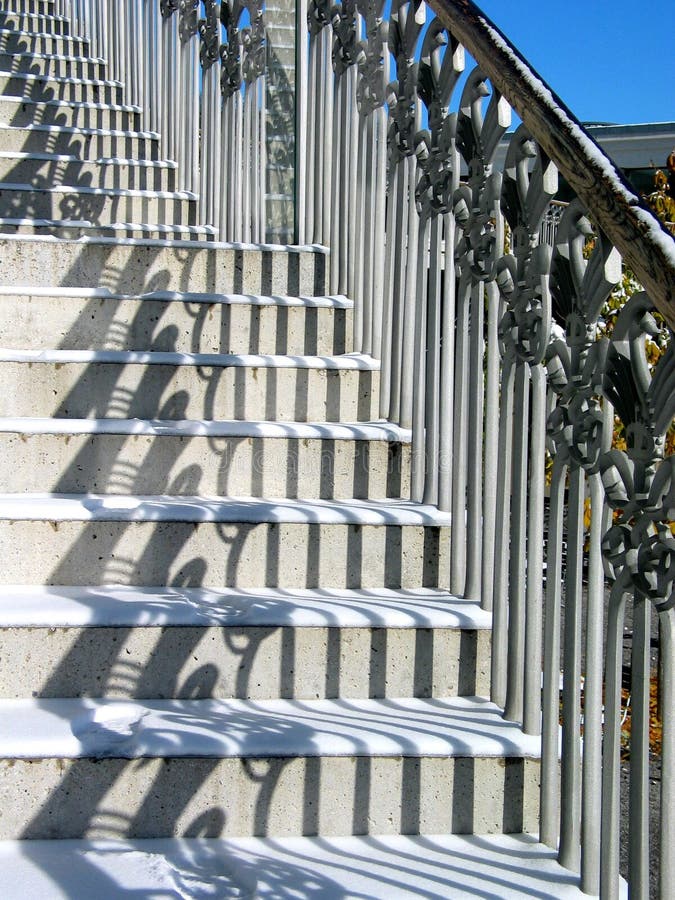 Stairs In Winter Picture. Image: 398794