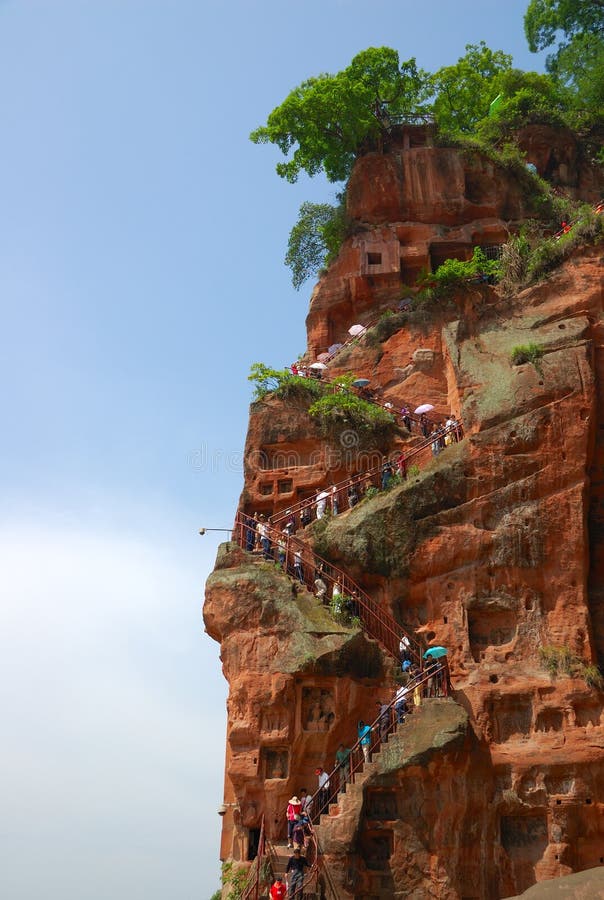 Stairway stock photo. Image of rock, cliff, ruddle, asia - 5566238