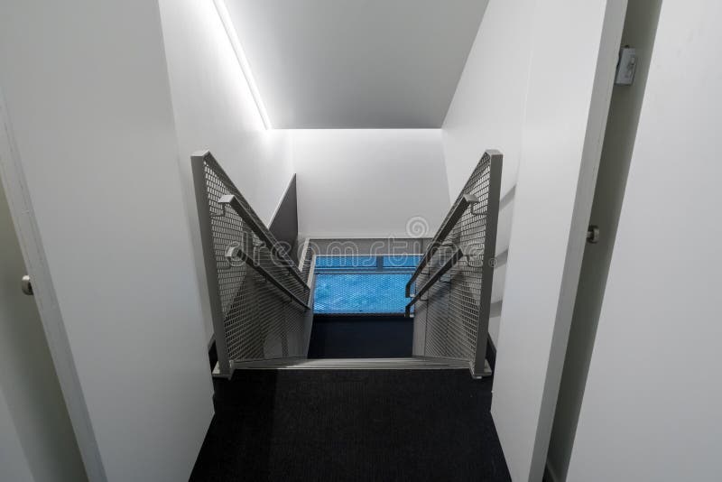 Stairway in building stock image. Image of building - 164515787