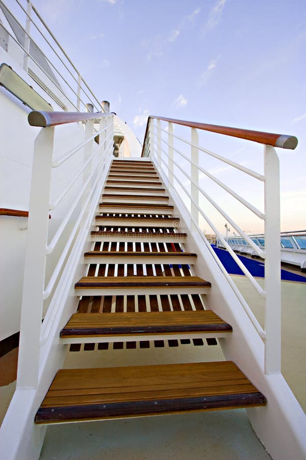 Stairway on Cruise Ship stock image. Image of rise, upward - 5588901