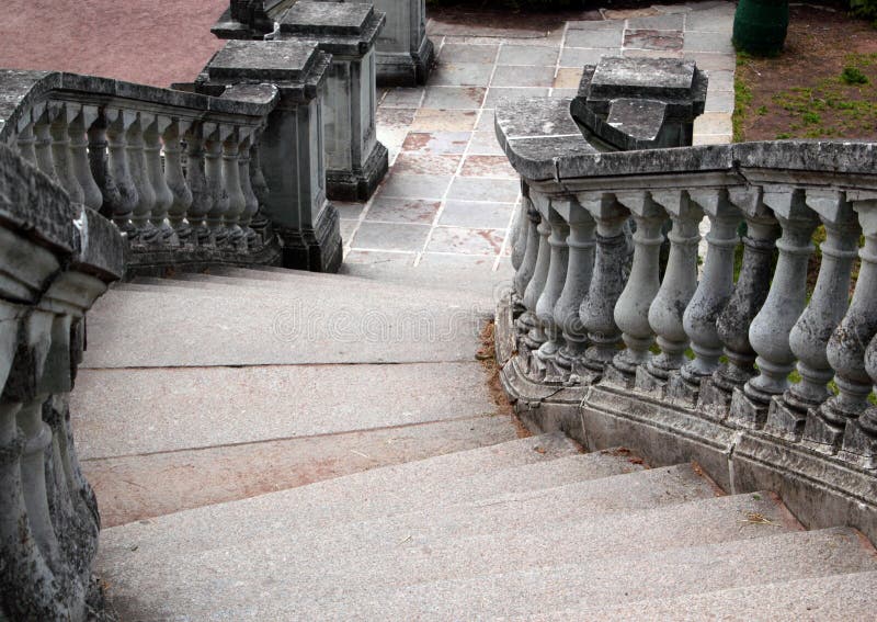 Stairway leading down stock image. Image of step, landscape - 25595725