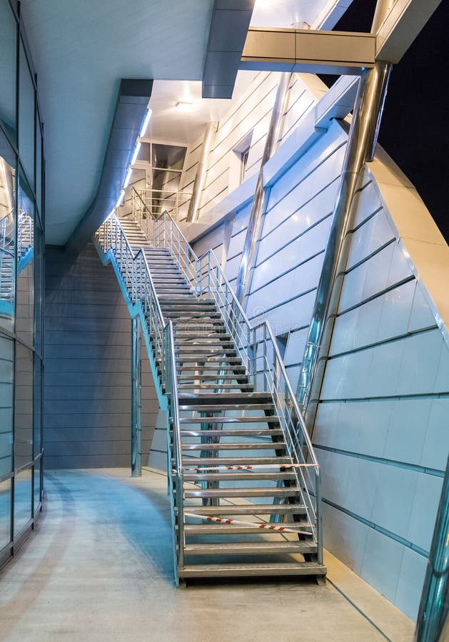 Stairway in Office Building Stock Photo - Image of center, ladder: 77866052