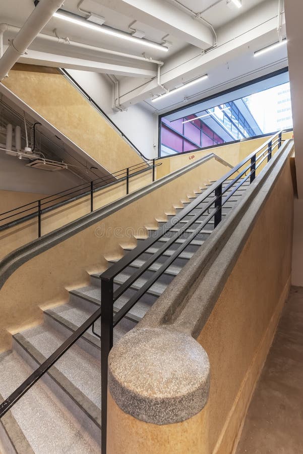 Stairway in old building stock image. Image of architecture - 260844911