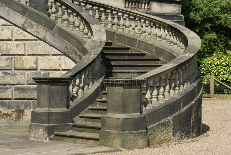 Stairway stock image. Image of garden, wall, georgian - 50615635