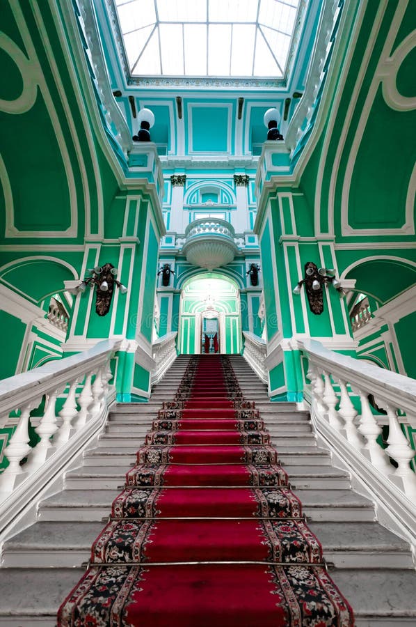 Stairway in russian palace stock photo. Image of majestic - 24124816