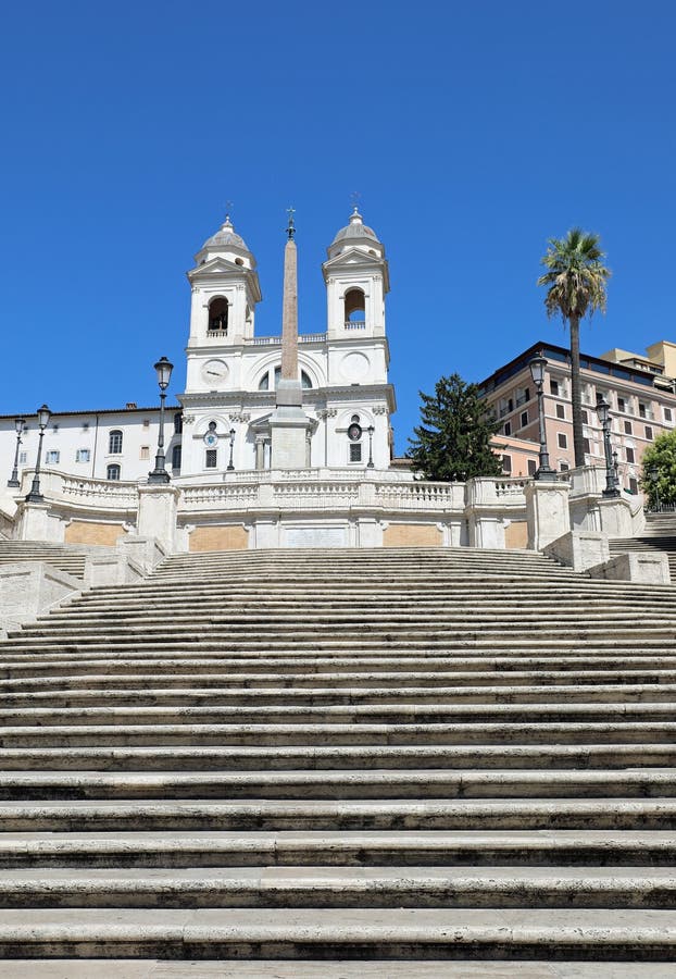 Stairway of Spain Square in Rome Capital of Italy Stock Image - Image ...