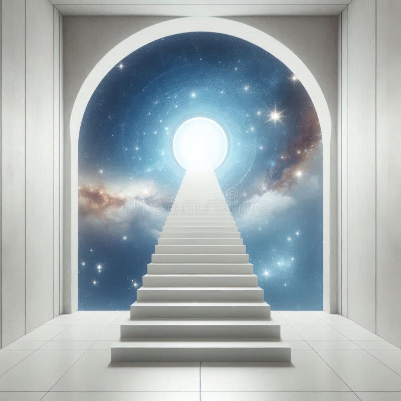 Stairway To Infinity through the Stargate. Stock Photo - Image of ...