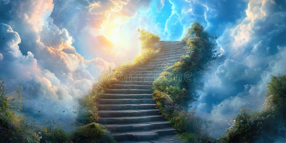Stairway to Sky stock image. Image of journey, upward - 388305573