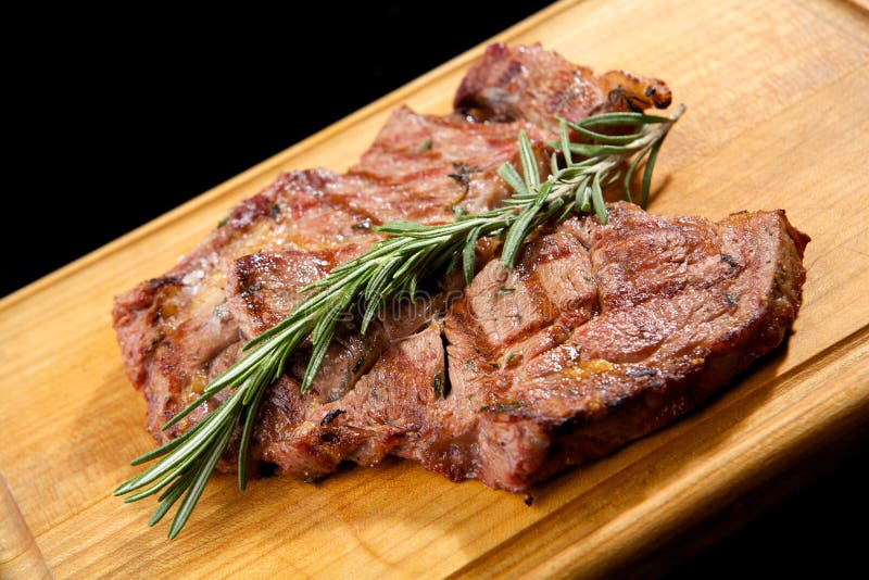 Stake stock image. Image of food, decoration, flesh, gourmet - 40761709