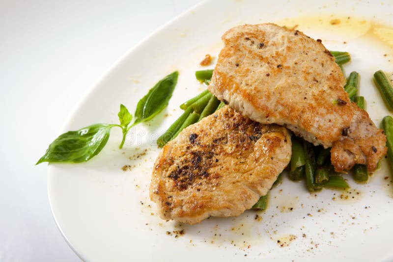 Stake stock image. Image of macro, leaf, meal, grill - 40761745