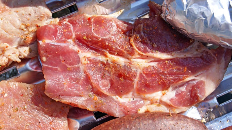 Stake on bbq grill stock image. Image of fast, barbecued - 31468389