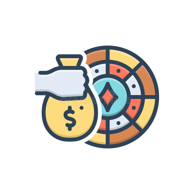 Color Illustration Icon for Stake, Manoeuvre and Casino Stock ...