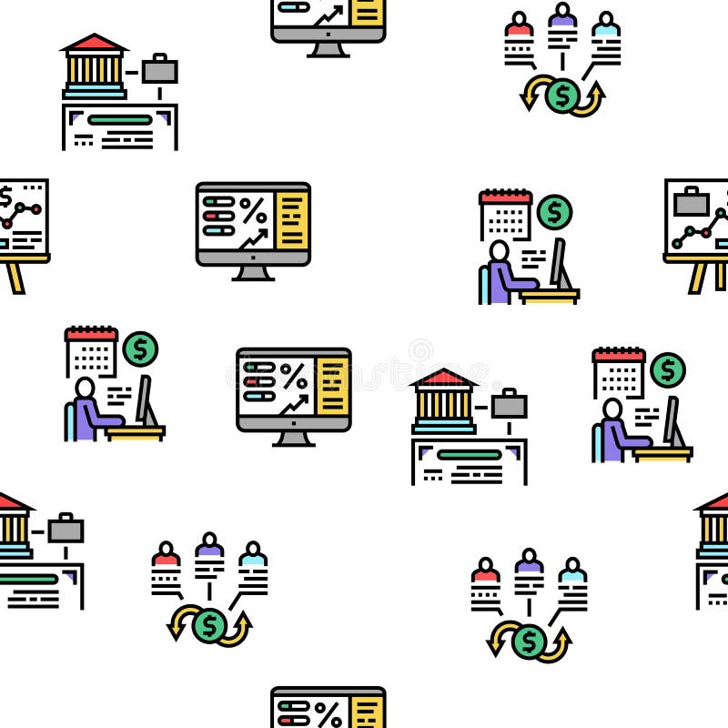 Stakeholder Business Vector Seamless Pattern Stock Vector ...