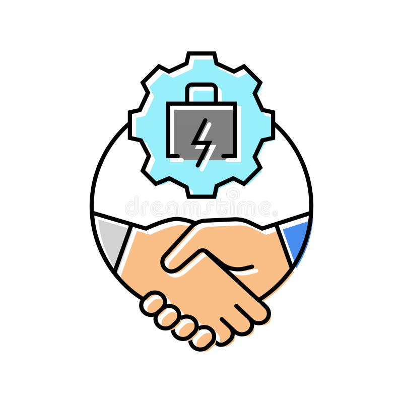 Stakeholder Collaboration Blue Gradient Concept Icon Stock Vector ...