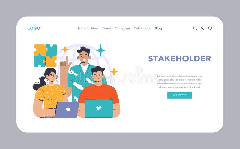 Stakeholder Concept. Flat Vector Illustration Stock Illustration ... Stakeholder Concept. Flat Vector Illustration Stock Illustration ...
