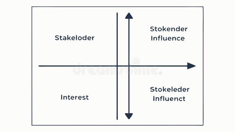 Stakeholder Influence Matrix, Project Management Tool, Vector Design ...
