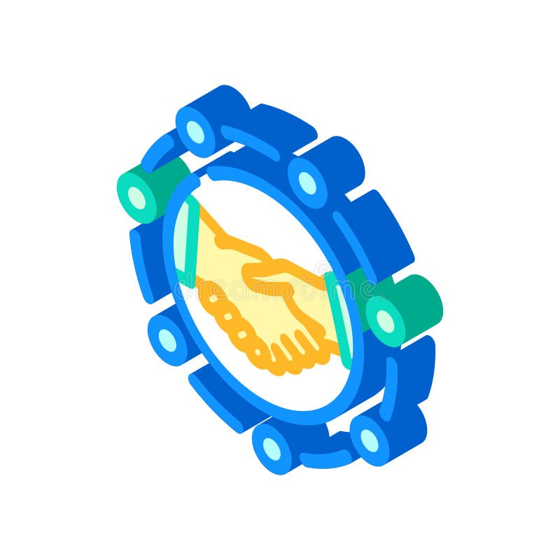 Stakeholder Relations Business Process Isometric Icon Vector ...