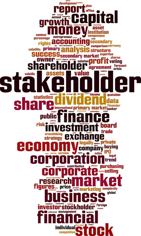 Stakeholder word cloud stock vector. Illustration of business - 188763405