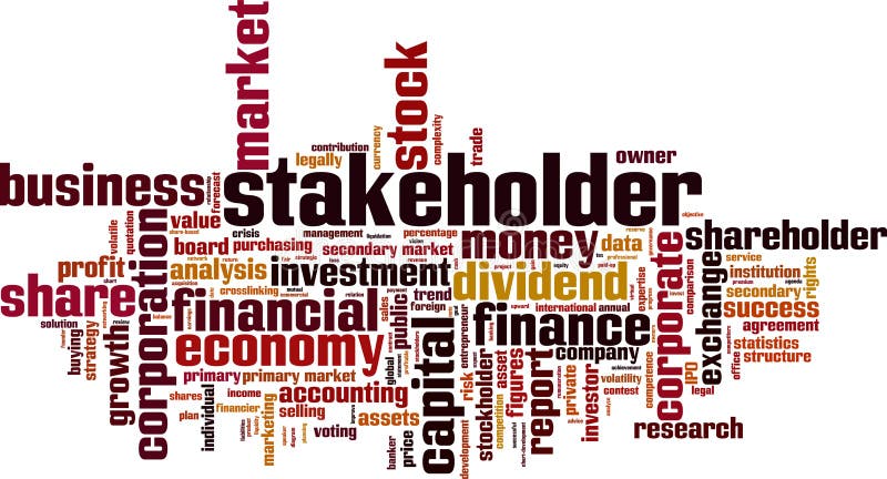 Stakeholder word cloud stock vector. Illustration of secondary - 278559941