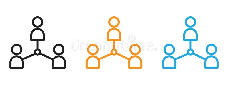 Stakeholders Icon Thin Line Illustration Set Stock Vector ...