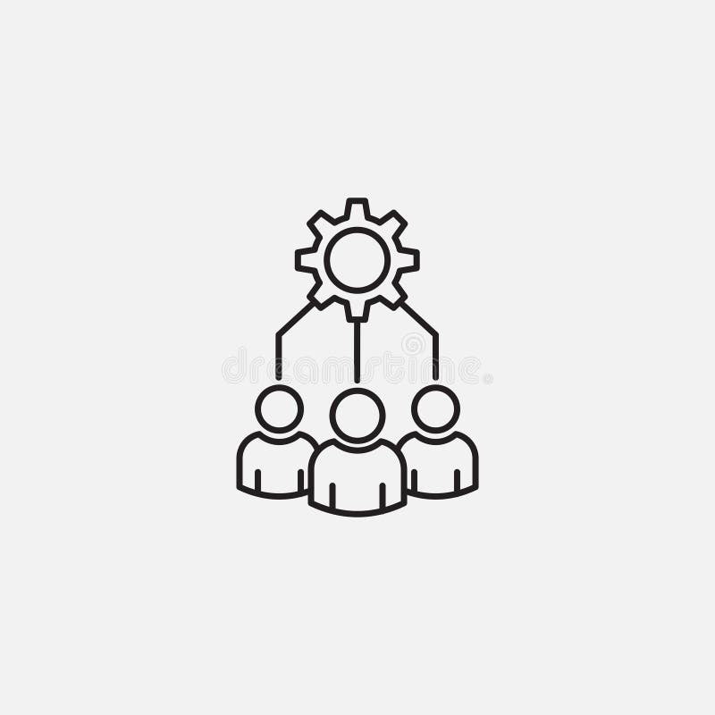 Stakeholdersline in Thin Line Black Color. Flat Simple Vector Symbols ...