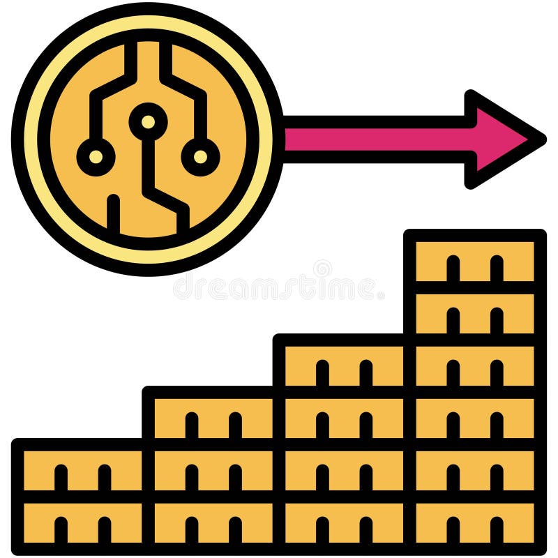 Staking Icon, DeFi Related Vector Illustration Stock Vector ...