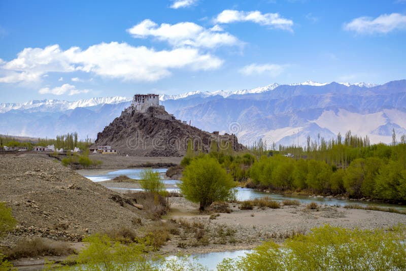 Stakna Monastery with View of Himalayan Mountains in Leh-Ladakh,India ...