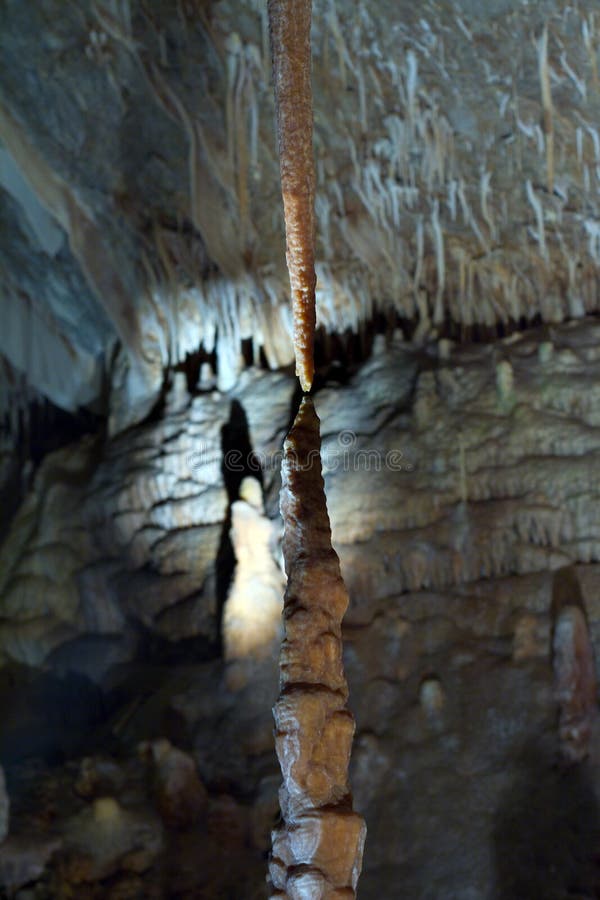 Stalactite cave stock image. Image of light, national - 21925795
