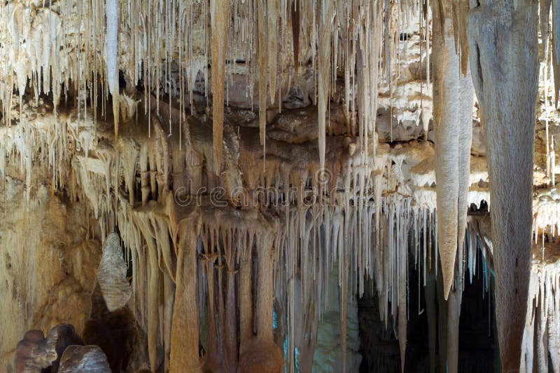 Snow Jade Cave, Fengdu China Stalactite Formation Stock Image - Image ...